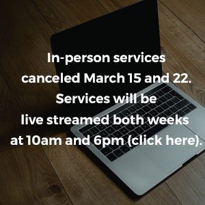 IN-PERSON WORSHIP SERVICES CANCELED - University Reformed Church